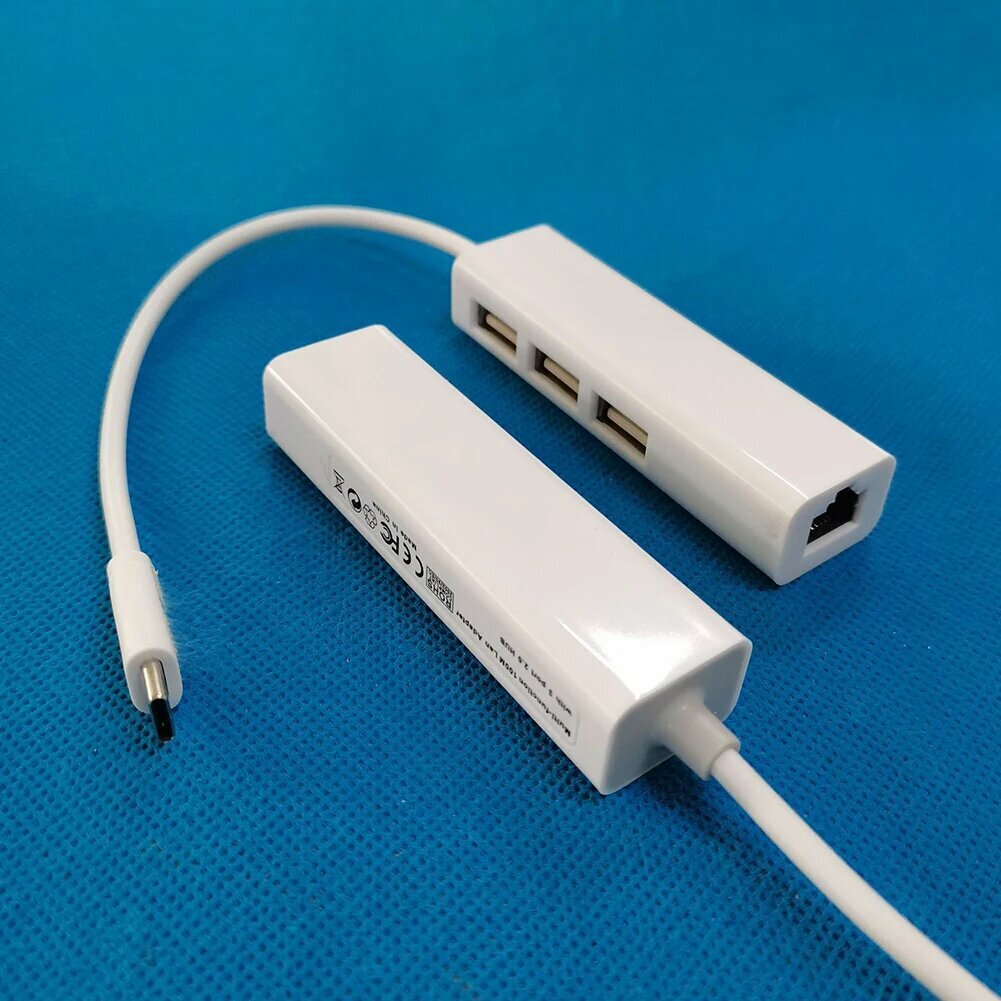 Type-C на RJ45 адаптер 4-портовый rtl8152b type c