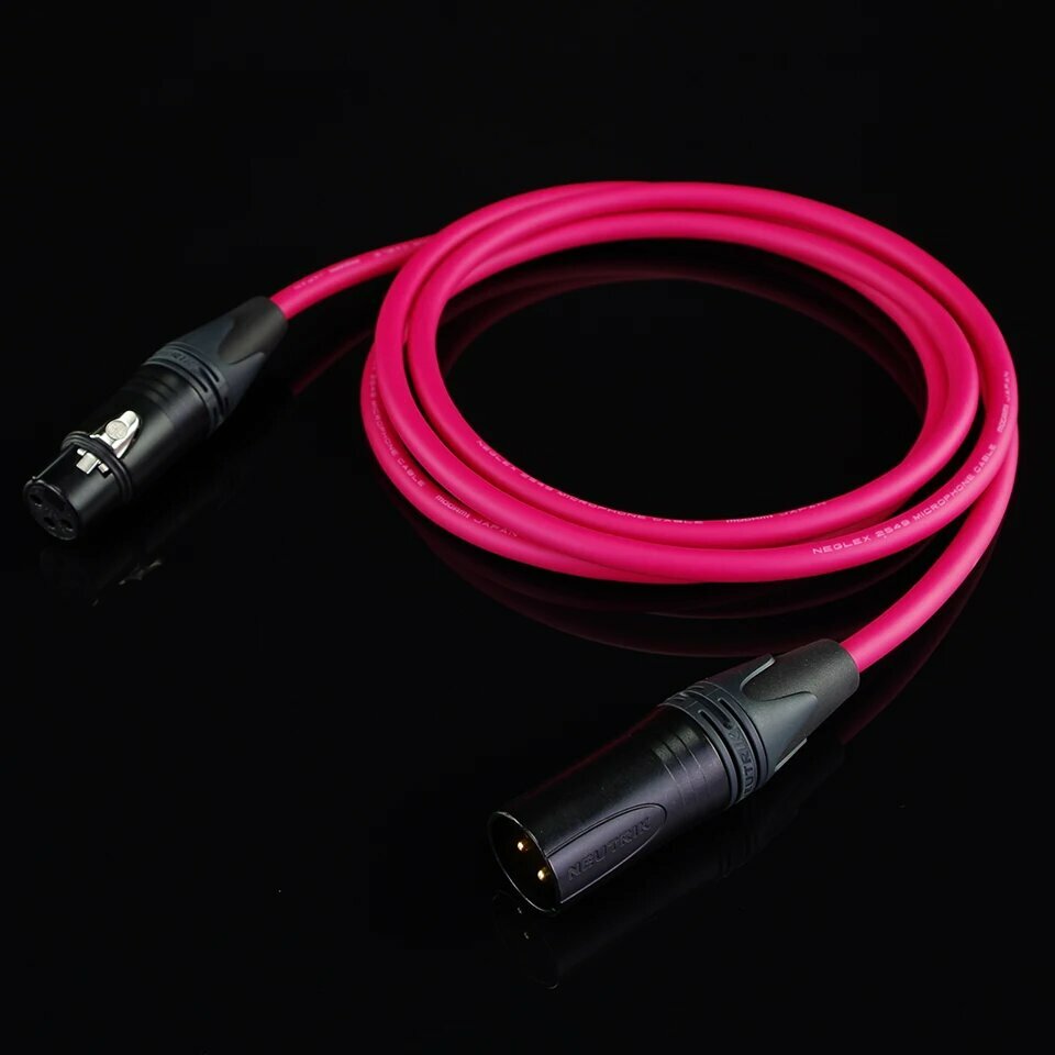 Кабель XLR Purovoz, Mogami 2549, Neutrik Красный, 3 м
