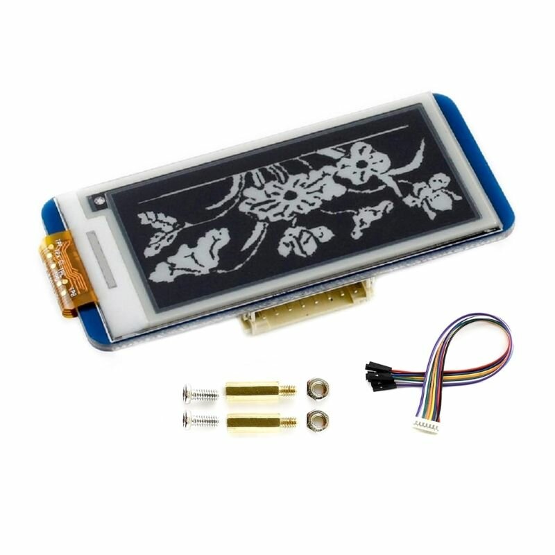 2,13-дюймовый экран для чтения электронной бумаги, 250x122 пикселей, цветной, 3,3 В/5 В, дисплей E Ink HAT интерфейсов RPi 4B 3B + 2B SPI