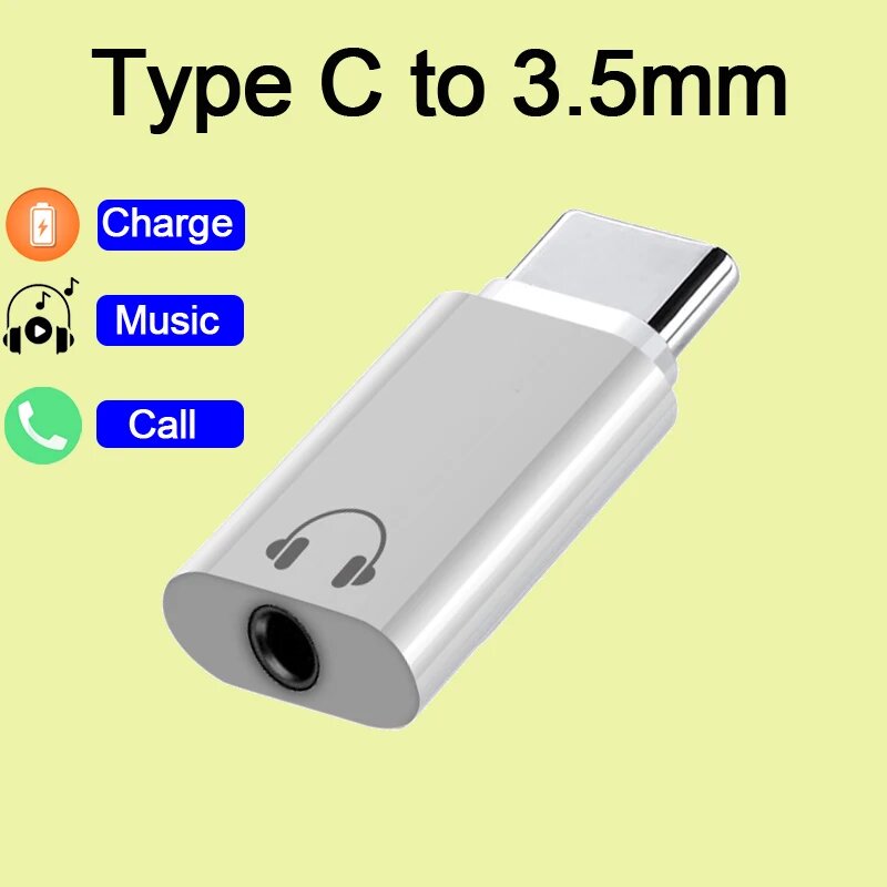Переходник Type-C на 3.5 мм, Цвет: Type C To 3.5mm B