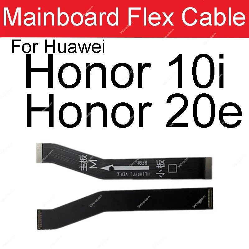 Материнская плата ЖК гибкий кабель для Huawei Honor 10 10X 20 Lite 20i 20Pro 20s V10 V20 Global RU материнская плата гибкий кабель Запчасти