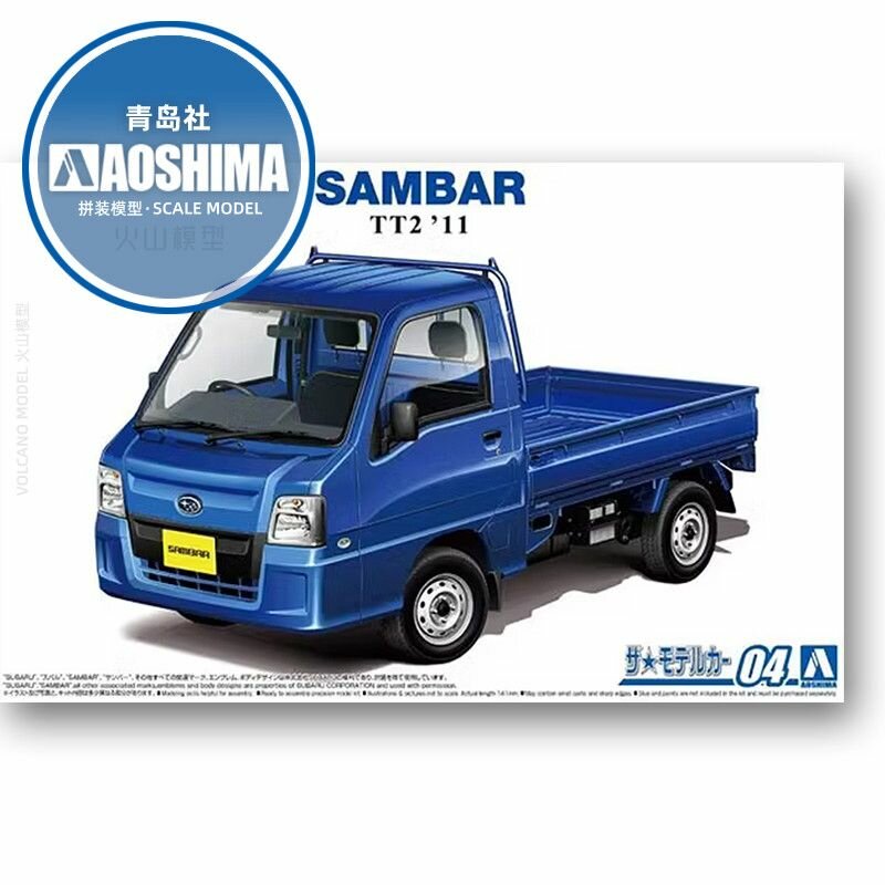 Сборная модель Машинка Aoshima-05828 1/24 Subaru TT2 Truck Blue Limited Edition car model kit