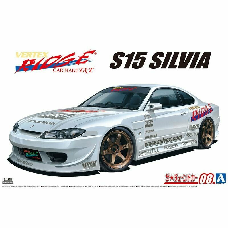 Сборная модель Машинка -05838 1/24 scale VERTEX Nissan S15 SILVIA car model kit