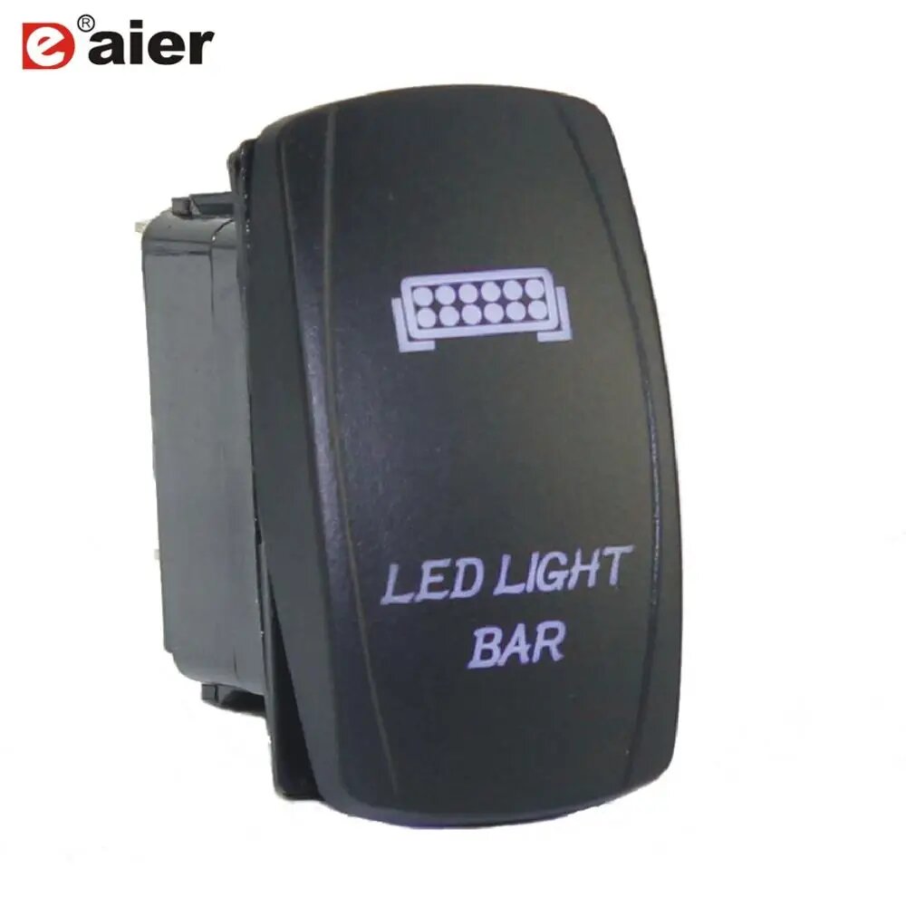 Кулисный переключатель LED Light Bar, Green LED, DR-A11L25ABL-LJ34