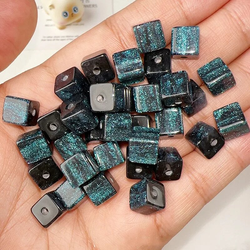 Акриловые квадратные круглые бусины 8 мм 20PCS, 18