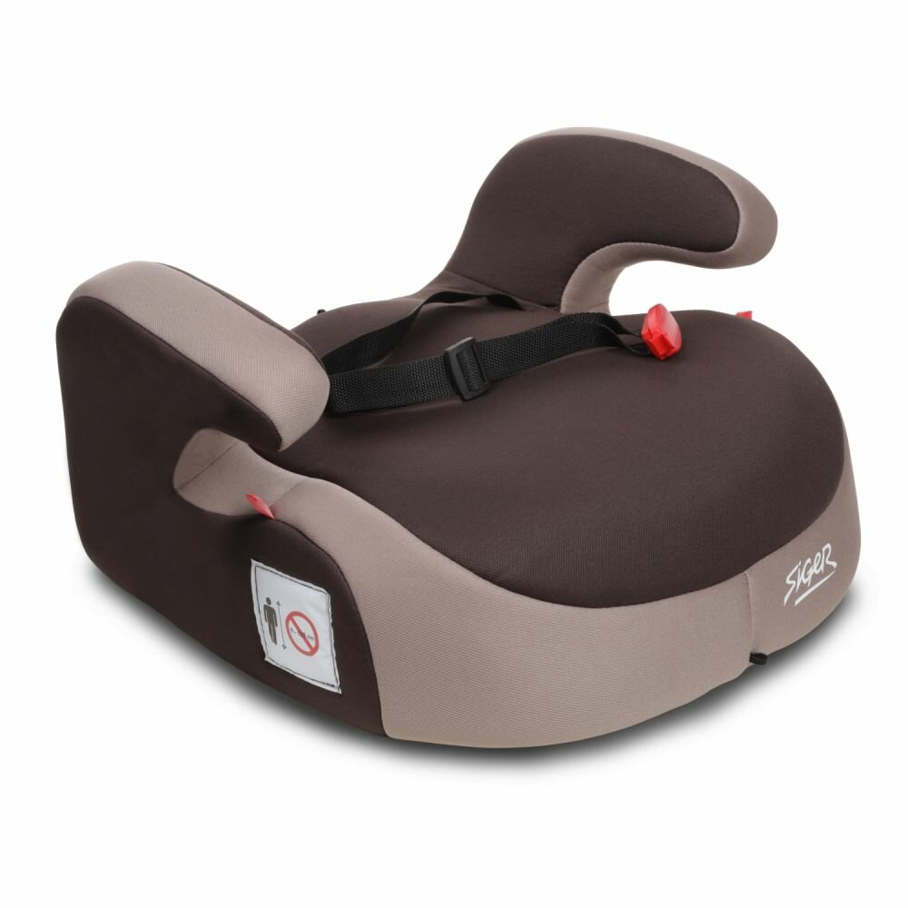 Автокресло Siger "Бустер", для детей 22 - 36кг, ECE R44/04, коричневый, кофе