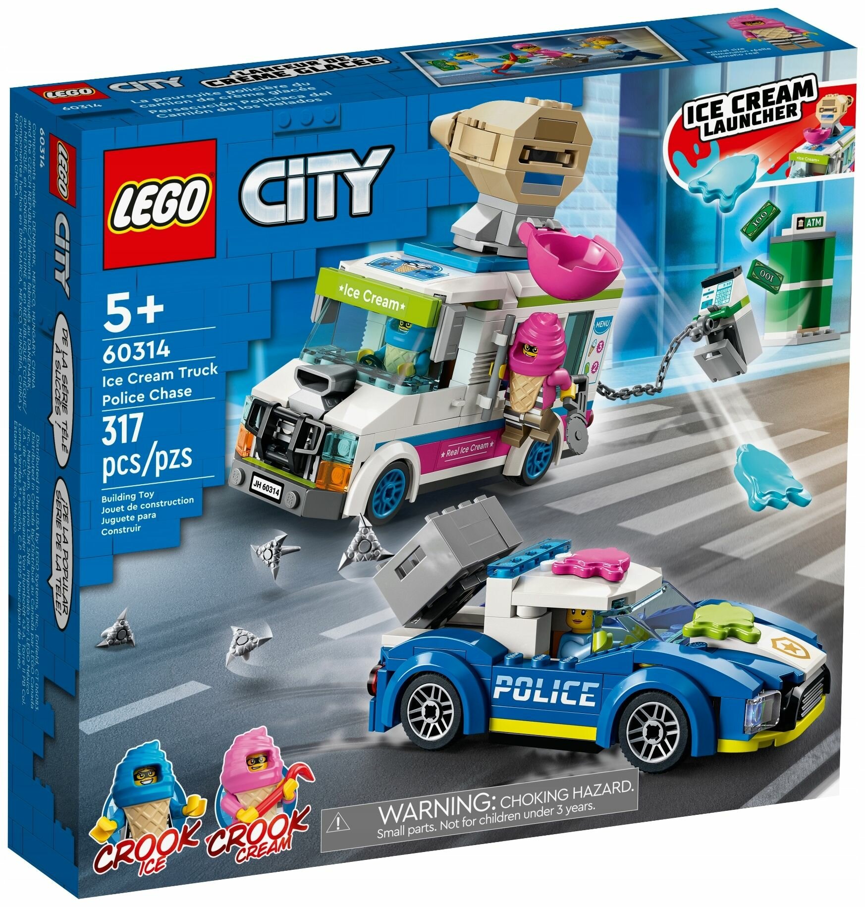 Конструктор LEGO City - Полицейская погоня за грузовиком с мороженым - Лего Сити 60314
