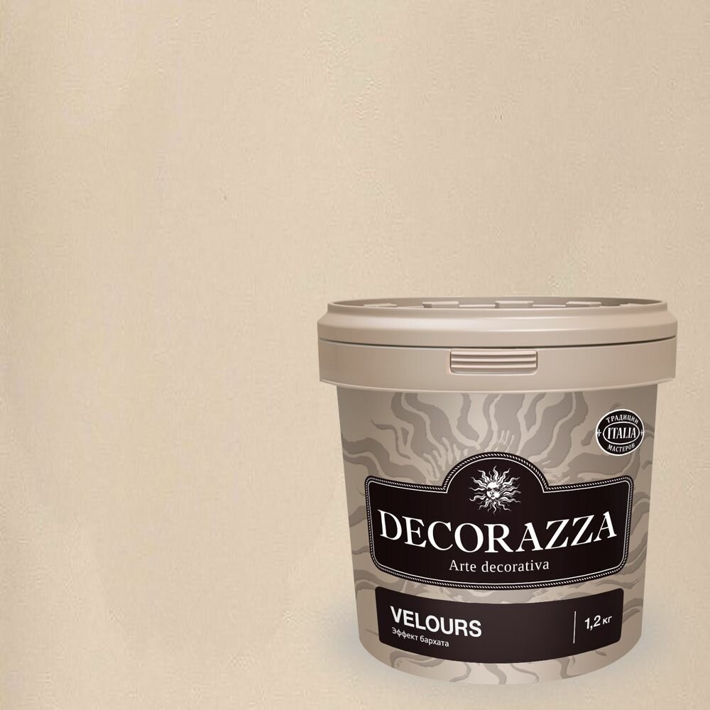 Декоративная штукатурка с эффектом бархата Decorazza Velours (1,2кг) VL 10-61