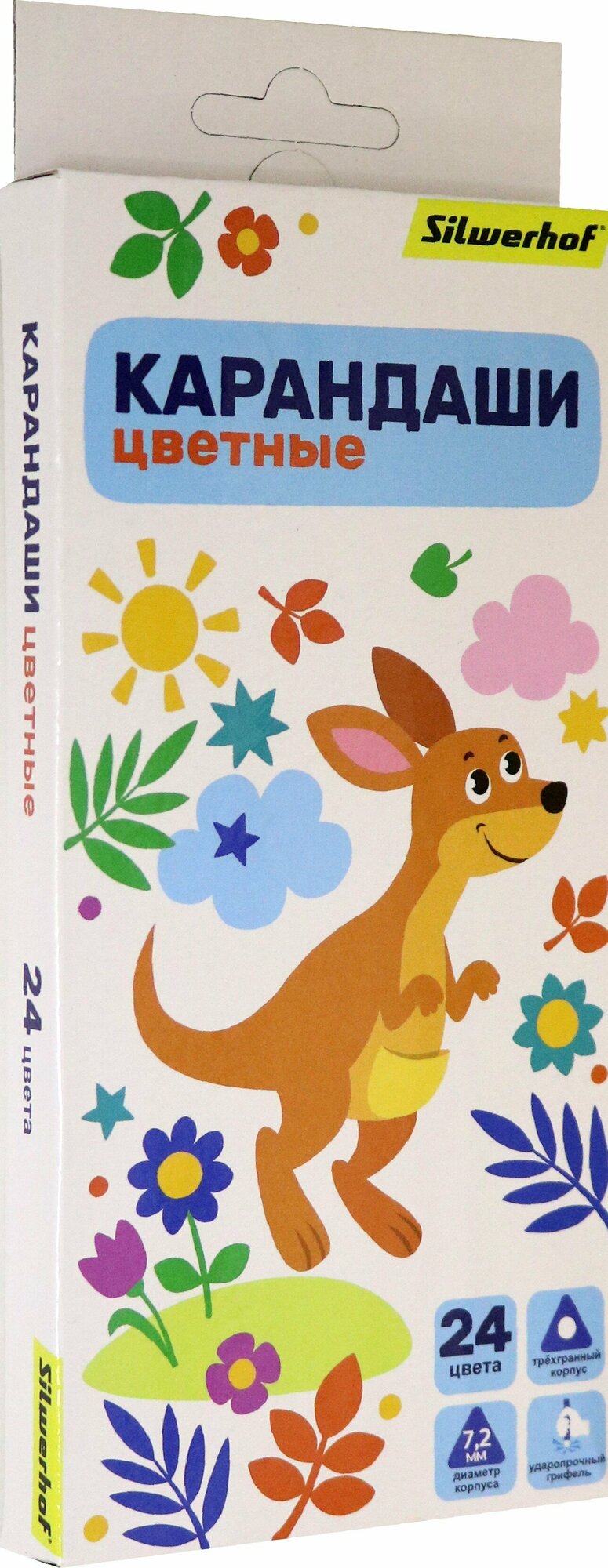 Карандаши "Веселые друзья", 24 цвета, трехгранные (1486328)