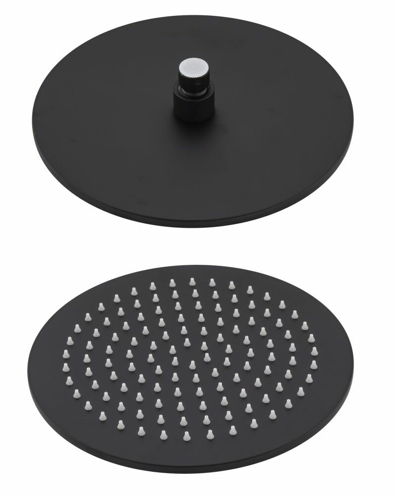 Лейка для душа, тропический душ, металлический, круглый, 300мм HansenPRO HL48-1C Черный