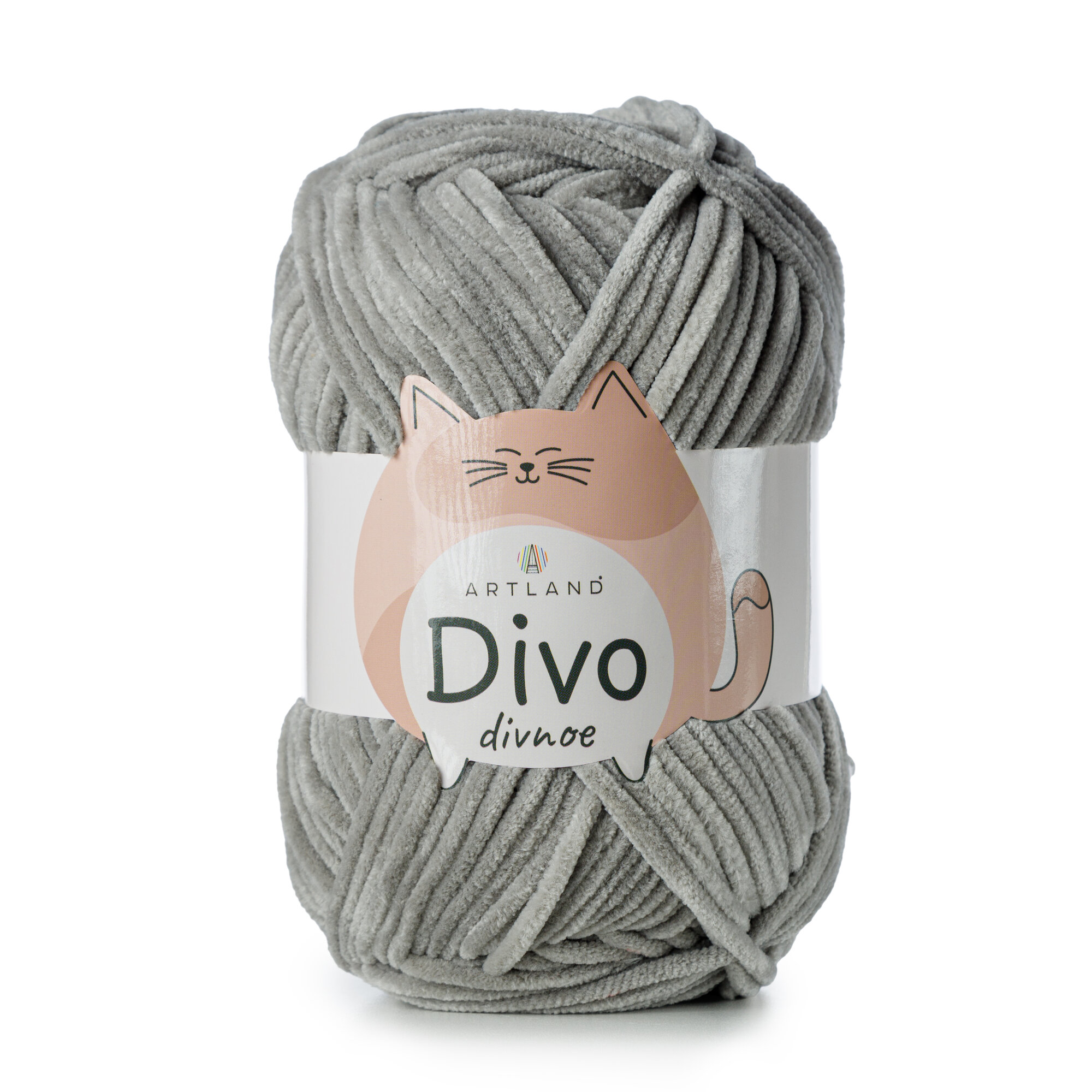 Пряжа Artland DIVO divnoe 05 серый (100г/100м, упаковка 3 мотка)