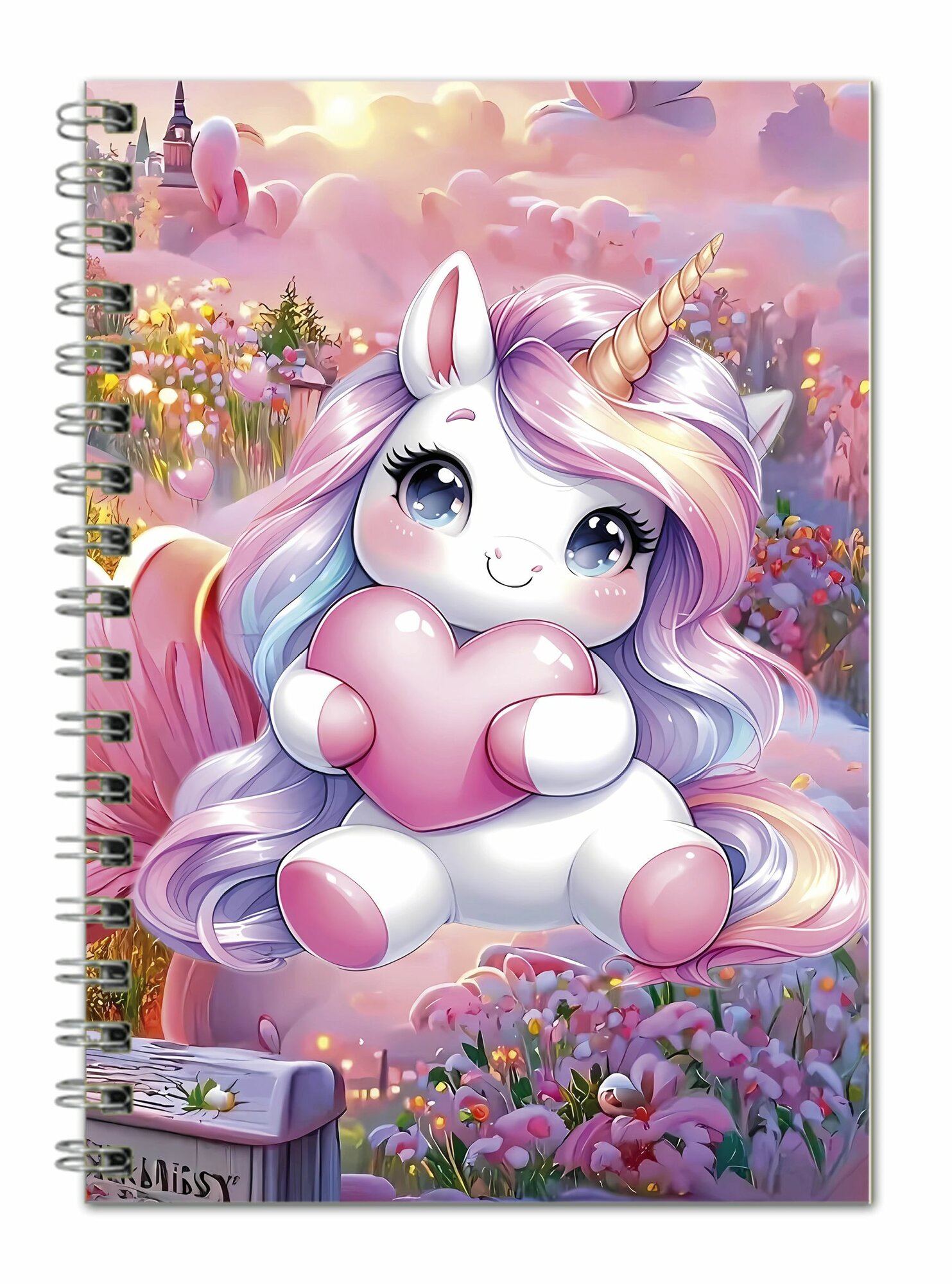 Блокнот "Единороги" вариант 6, для девочек, А5, матовой бумага