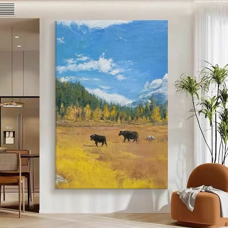 Набор для вышивания крестом 14CT, канва 50x70 см / готовая вышивка 40x60 см