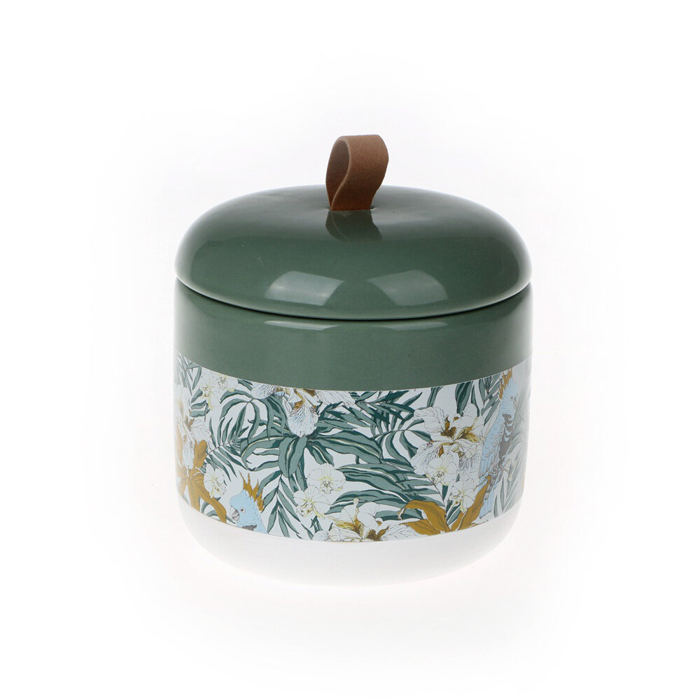 Контейнер для аксессуаров VITARTA "Plant", керамика, зеленый