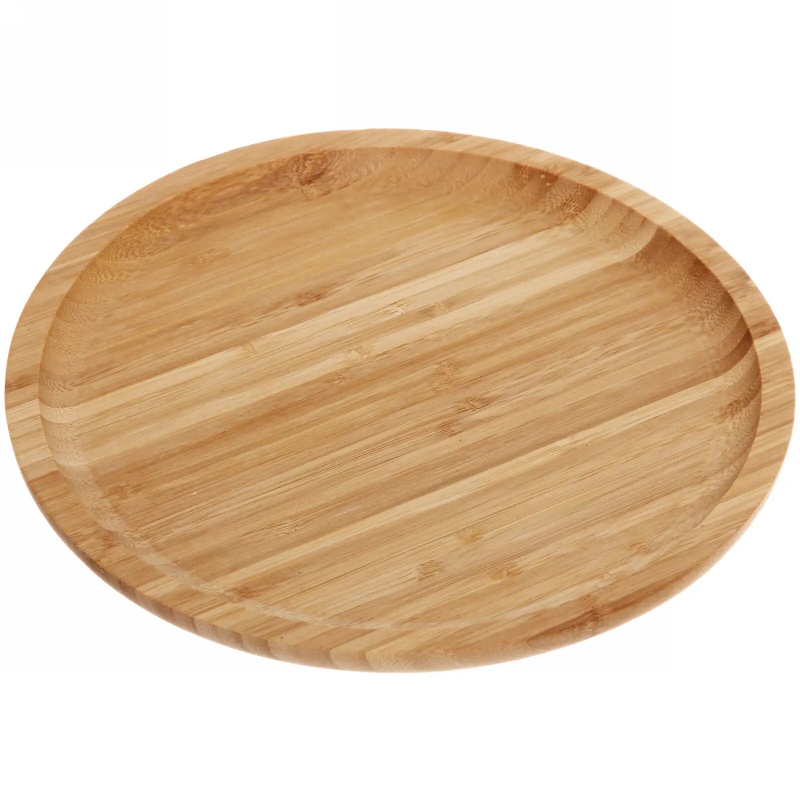 Сервировочная доска «SHEF» круглая, бамбук, 25 см, для стильной подачи блюд