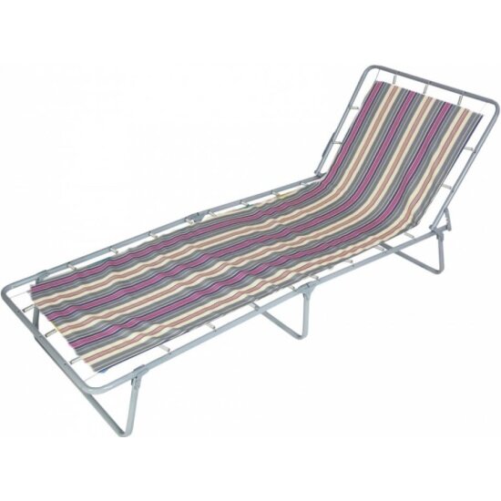 Кровать раскладная Olsa Стефания жесткая (цвет ткани разноцветный рис. полоска