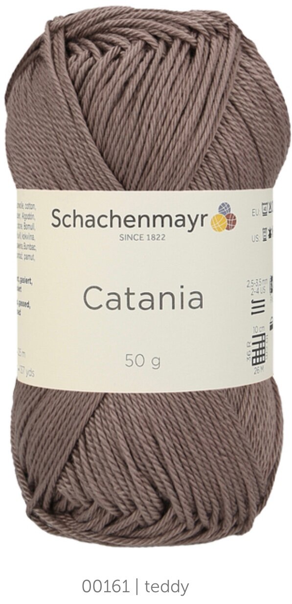 Catania /Катания/ пряжа Schachenmayr Originals, MEZ, 9801210 (00161, teddy (медвежонок), коричневый)