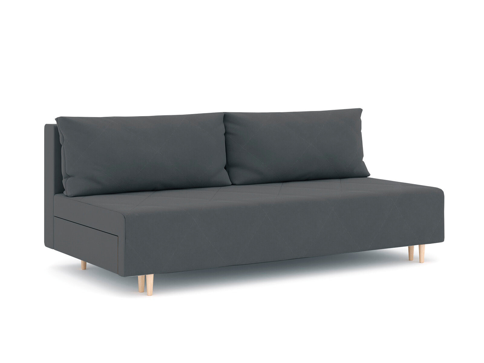 Диван прямой Милли без локтей, Грей