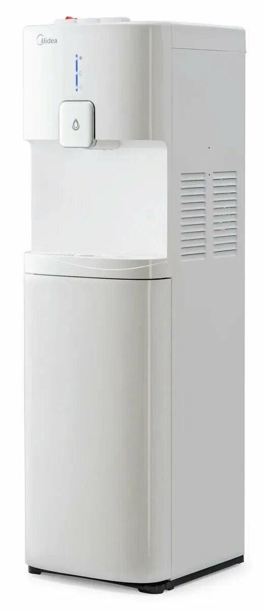 Кулер Midea YL1665S, напольный, компрессорный, белый, установка бутылки снизу — фото 1