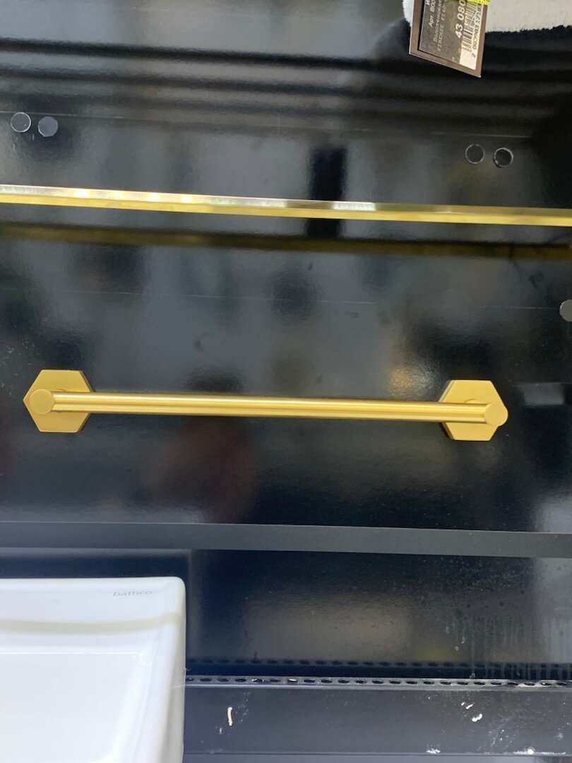 Полотенцедержатель WINDISCH GEOMETRIC 85487SO матовое золото 300x70