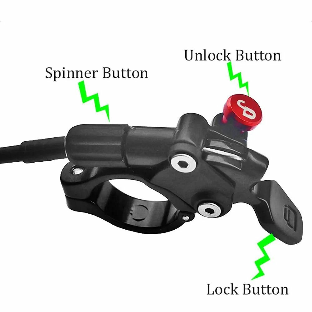 Рычаг дистанционной блокировки велосипеда MTB Кабель управления Переключатель передней вилки
