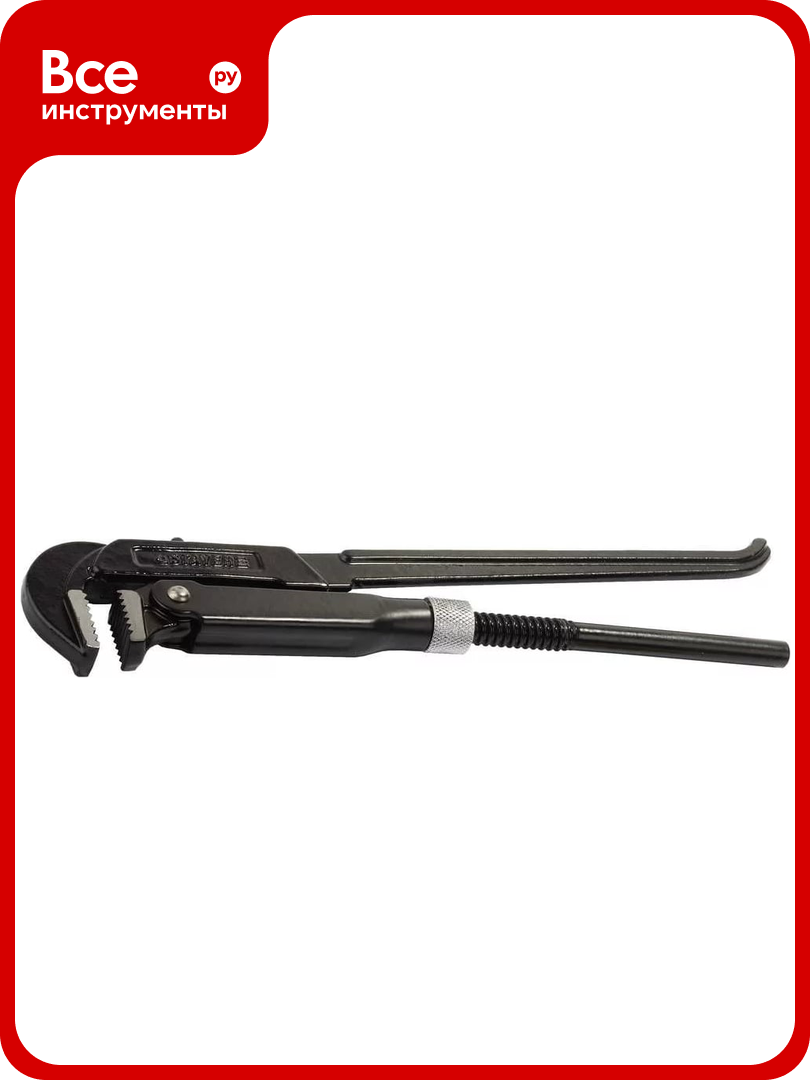 Трубный рычажный ключ STAYER, прямые губки, № 2, 1,5" 27331-2