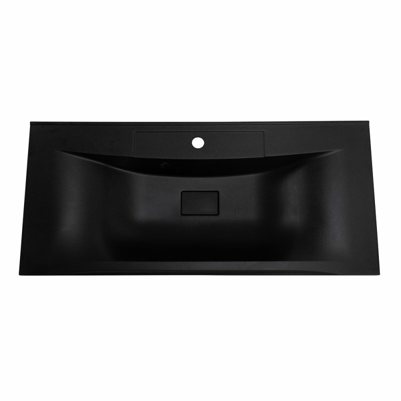 Раковина BelBagno BB1000/445-LV-ART-PR-NERO чёрная матовая