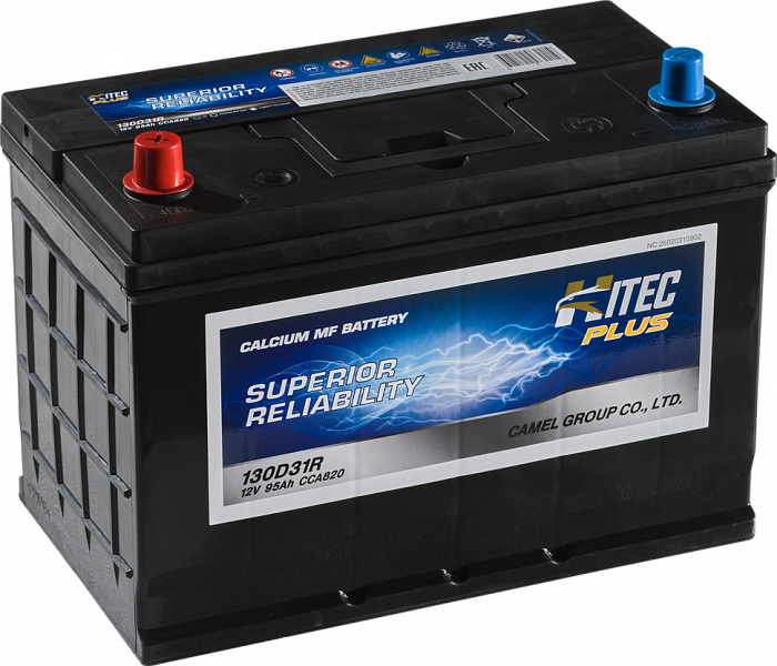 Аккумулятор автомобильный HITEC 130D31R 95Ah 820A пп 306x175x225