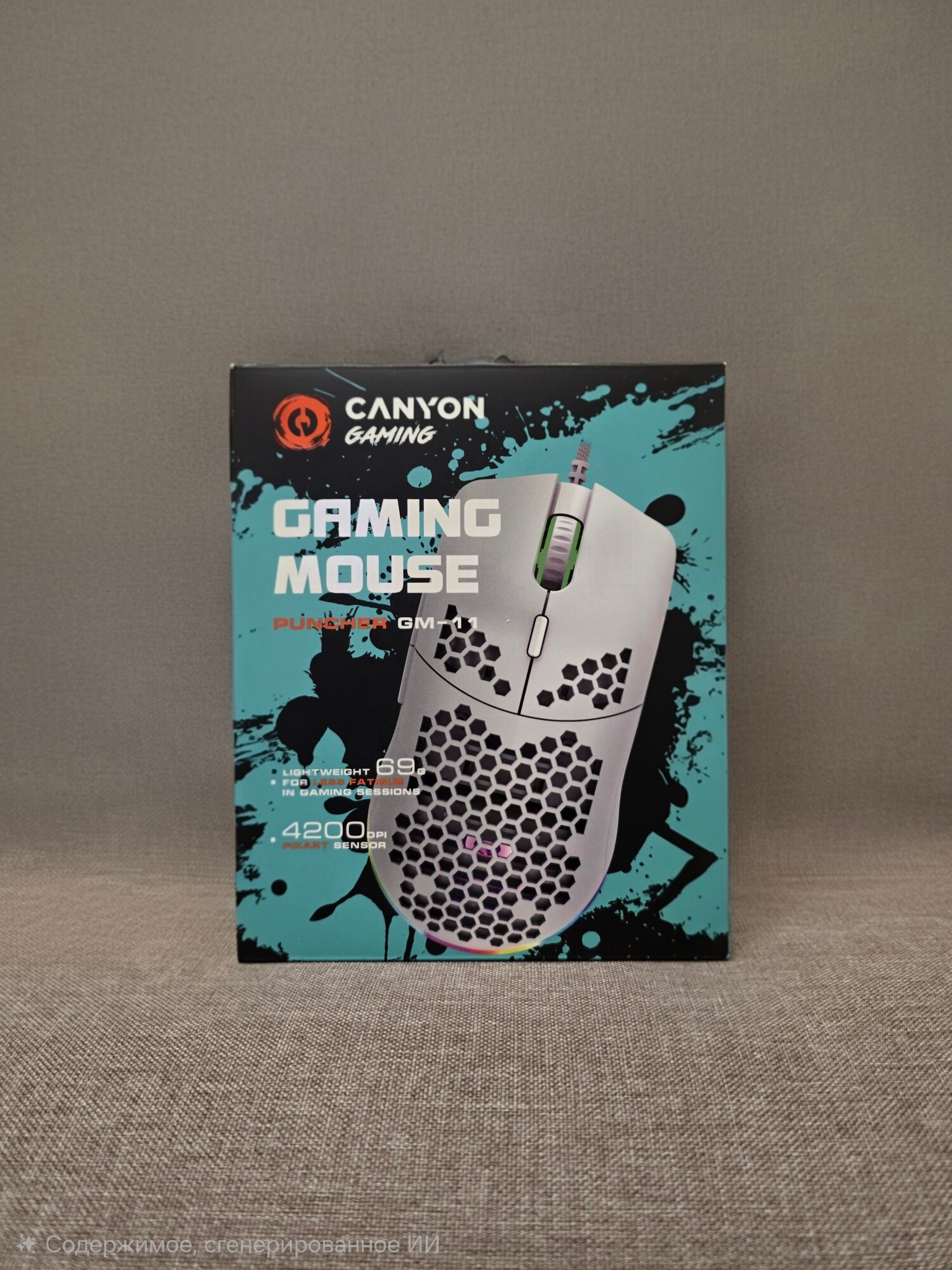 Мышь игровая Canyon mouse Puncher GM-11 White (CND-SGM11W) белая