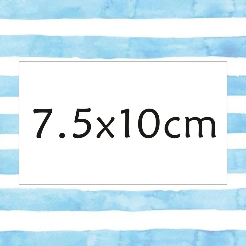 Персонализированные открытки спасибо 100 штук Голубой, 7.5x10cm 36pcs