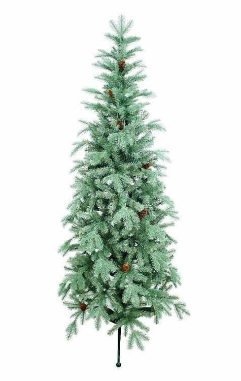 Искусственная голубая елка Топаз с шишками 210 см, литая + ПВХ, BEATREES 1036921