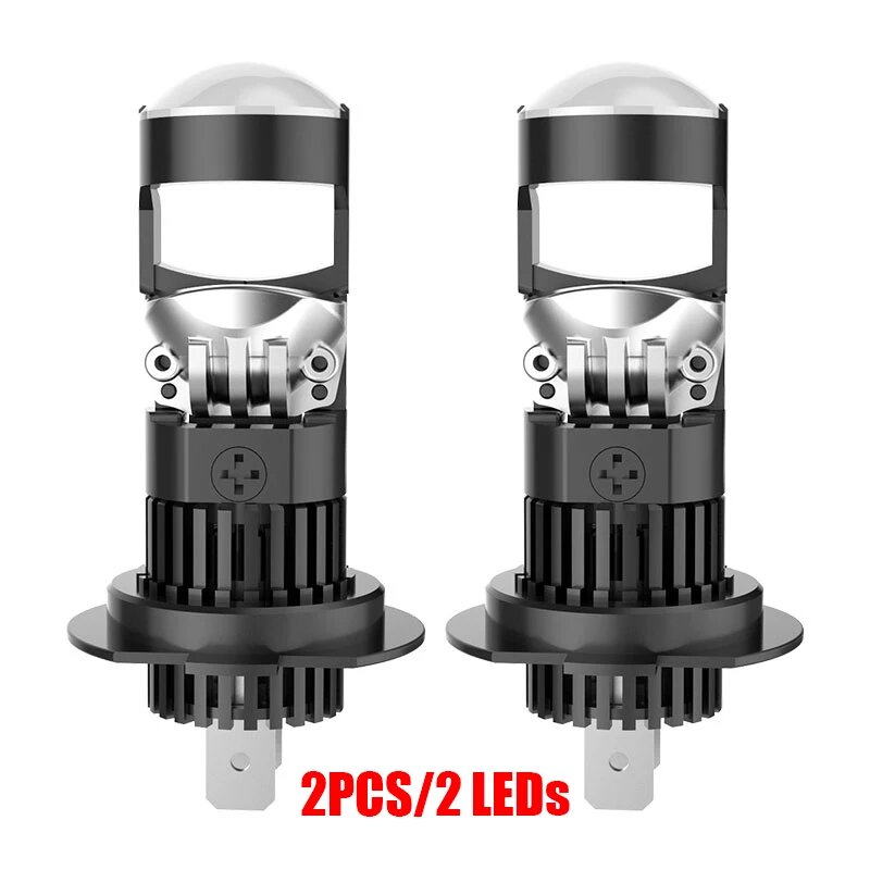 H7 Светодиодные линзы проектора, лампы Canbus Fit H11 9005 9006 HB3 HB4 4000000LM 8750 2 LEDs, H7