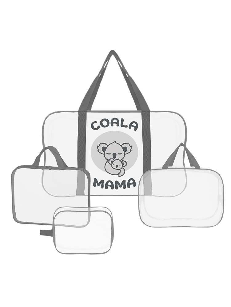 Coala Mama Набор сумок 3+1 в роддом Coala Mama цвет Graphite
