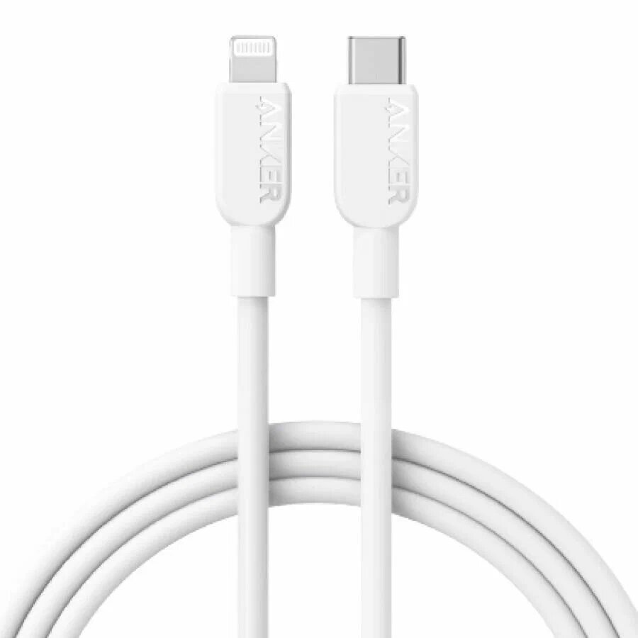 Кабель питания Anker 310 USB-C to Lightning 1m white белый A81A1621