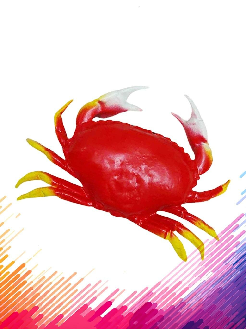 Художественный декоративный краб, 1 штука - L