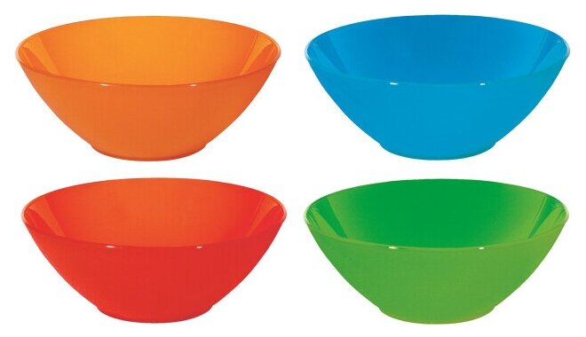 COSMOPLAST Морозко салатник 26 см 2,5 л пластик цвет в ассортименте для сервировки стола 1шт