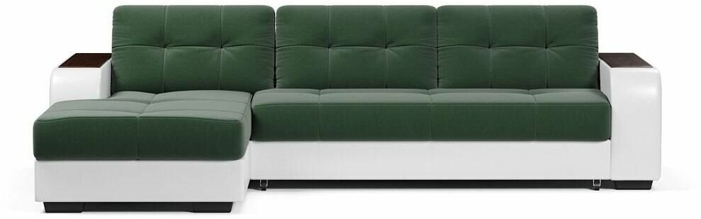 Угловой диван-кровать Брюссель, раскладной, механизм Дельфин, 256х173х115 см, рогожка