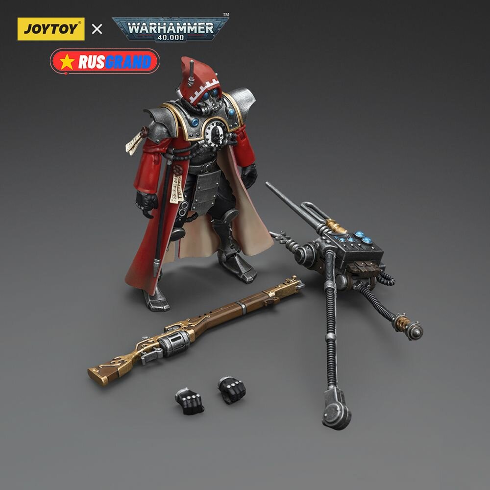 Подвижная фигурка JOYTOY Warhammer 40000 Adeptus Mechanicus Skitarii Ranger with Data-tether
