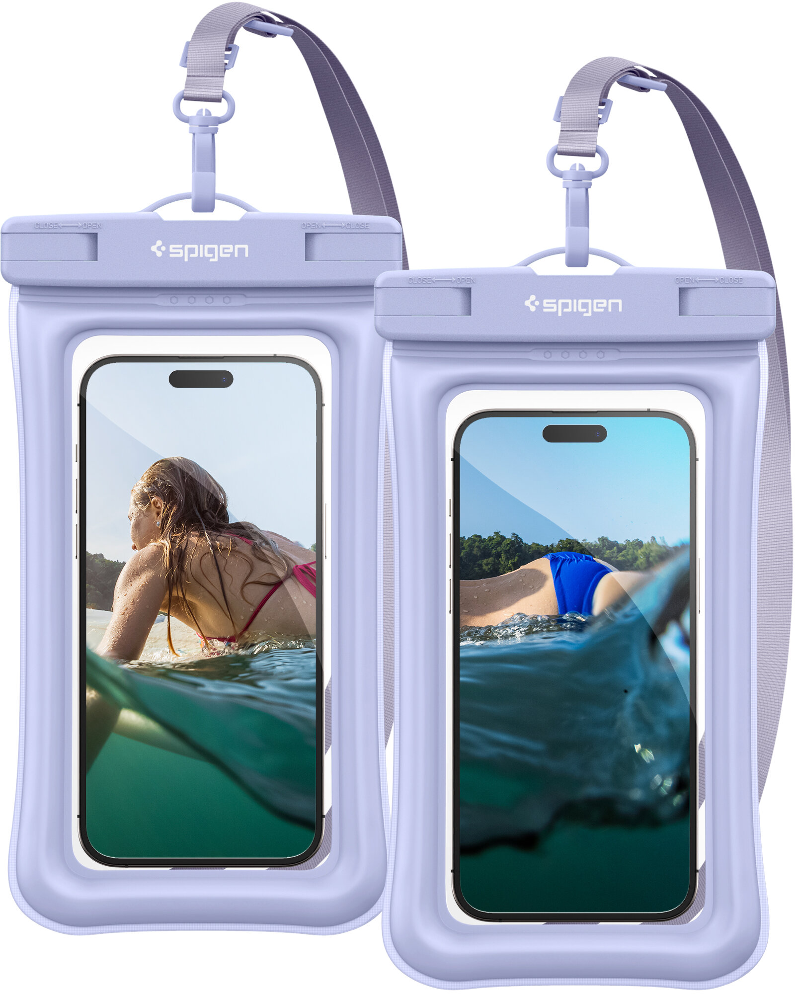 Водонепроницаемый чехол SPIGEN - Aqua Shield WaterProof Floating A610 - Синий - 2 шт - ACS06016