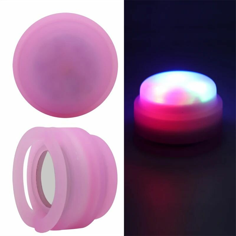 Чехол для трекера AirTag светящийся с креплением на ошейник домашних животных Фуксия