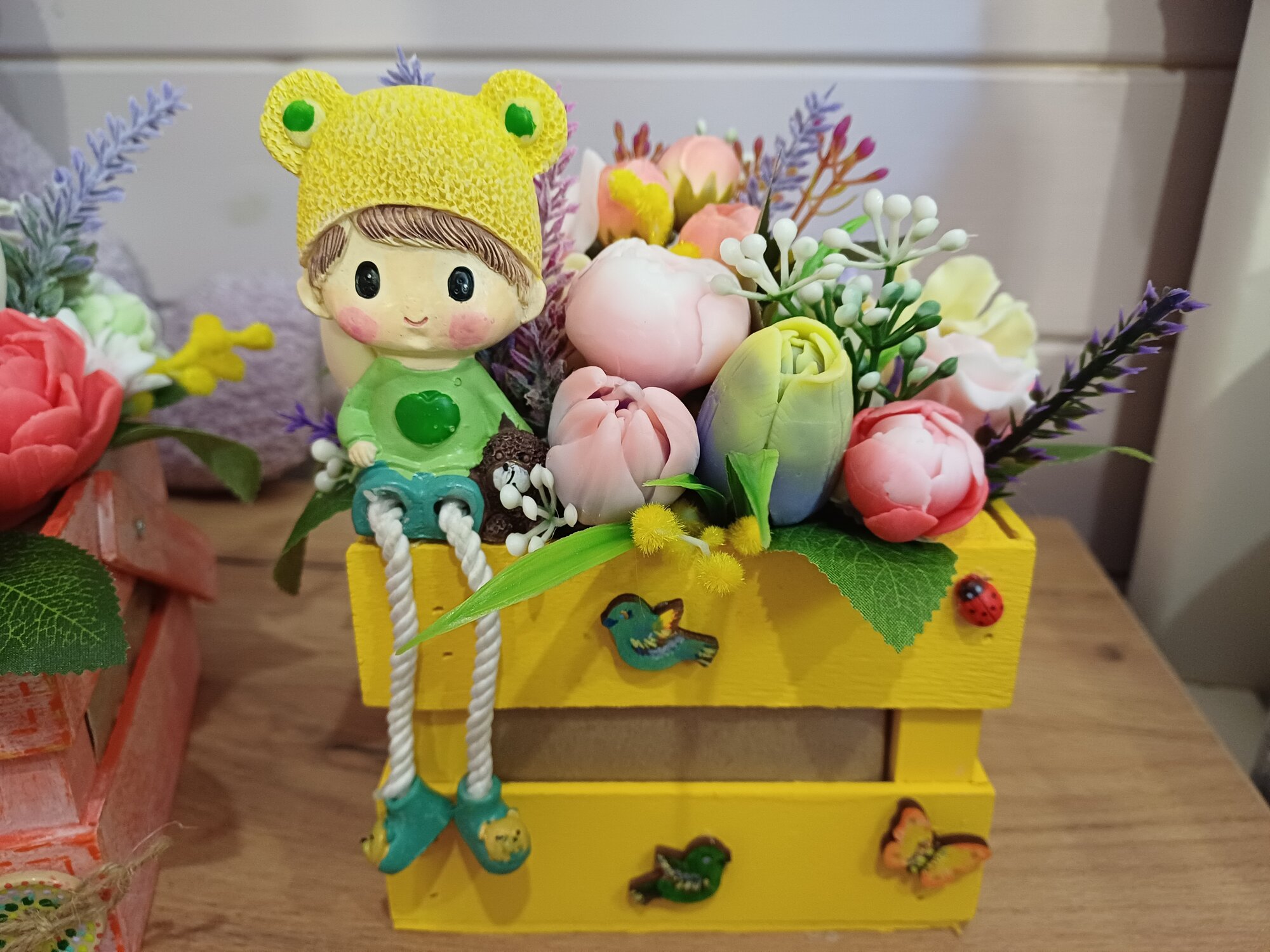 Букет из мыльных цветов "Весенняя песня" от Wintercherry