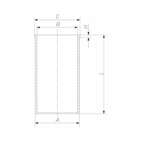 Гильза цилиндра, MAHLE / KNECHT 029 WV 25 00 (1 шт.)
