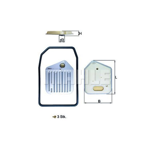 Фильтр масляный АКПП для автомобиля BMW, MAHLE / KNECHT HX 163KIT (1 шт.)