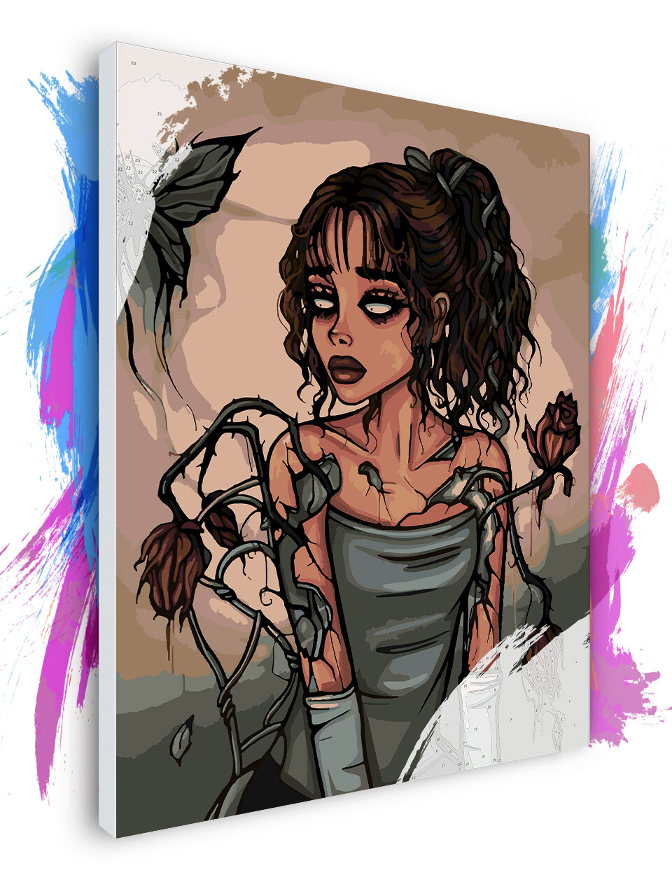 Картина по номерам на холсте Broken Doll, 70 х 90 см