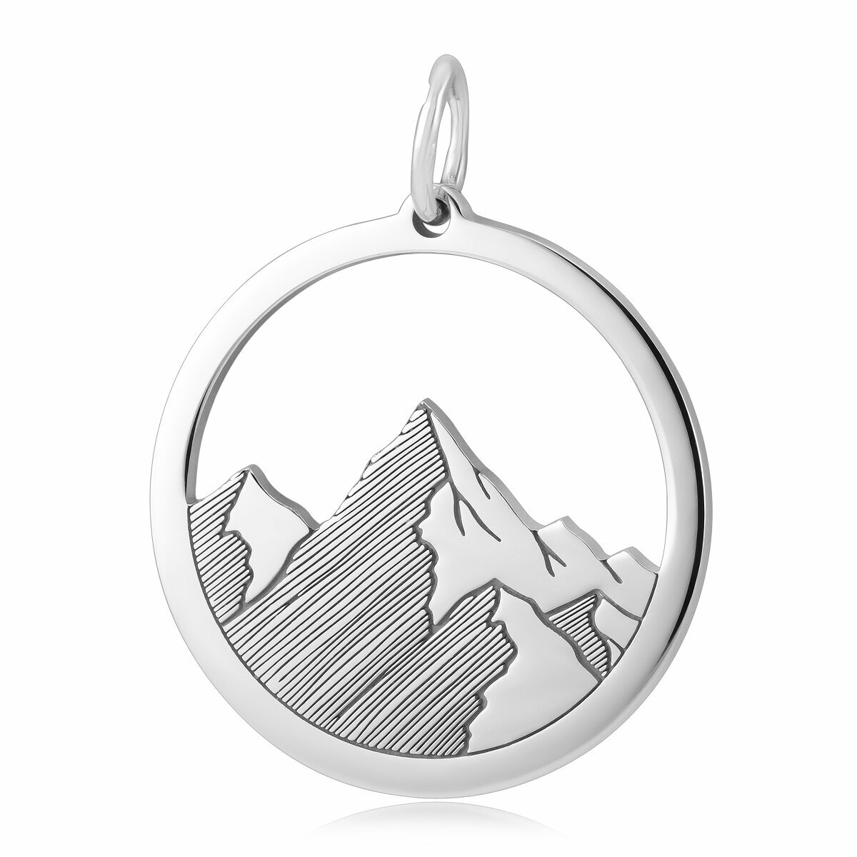 Подвеска, серебро, 925 проба, родирование