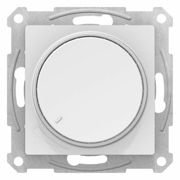 Светорегулятор диммер AtlasDesign 400Вт LED RC поворотно-нажимной Systeme Electric/Schneider Electric механизм скрытая установка лотос ATN001323