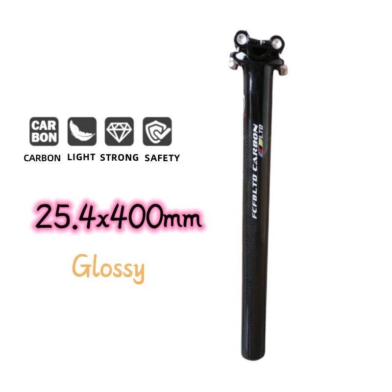 Карбоновый подседельный штырь 25.4x400mm Glossy