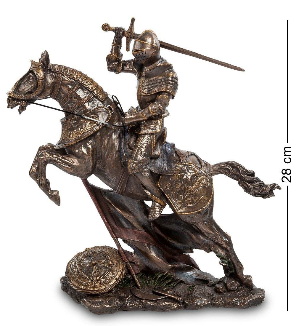 Статуэтка настольная Рыцарь на коне A1984534 Veronese, Полистоун