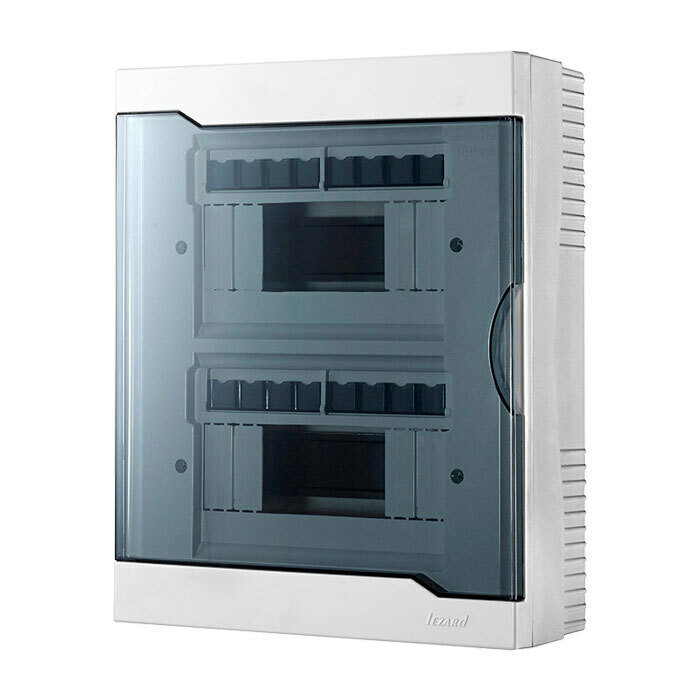 Бокс с прозрачной крышкой ЩРН-П-16 для наружной установки 16-и модульных устройств