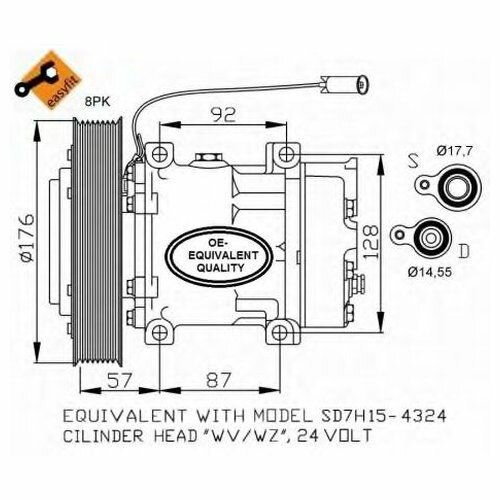 Компрессор кондиционера Nrf 32700